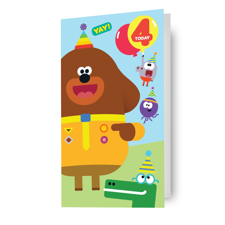 Hey Duggee Age 4 Birthday Card – Danilo Promotions