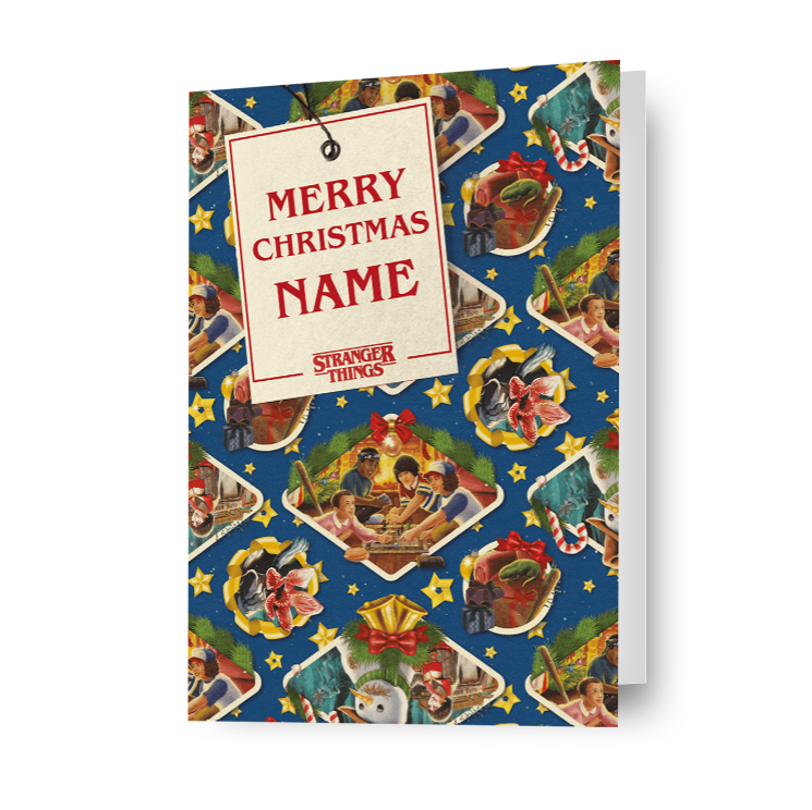 Stranger Things Personalised Christmas Card – Danilo Promotions