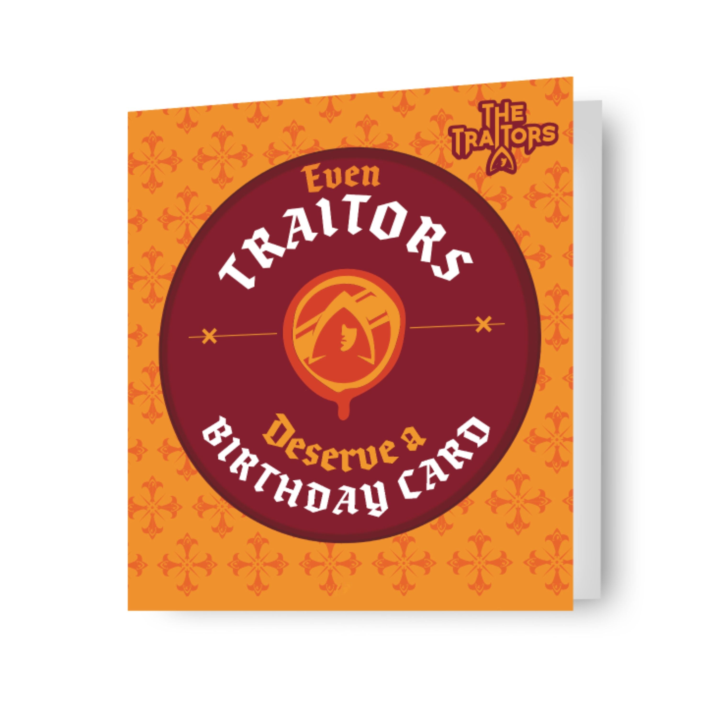 The Traitors Generic Birthday Card – Danilo Promotions