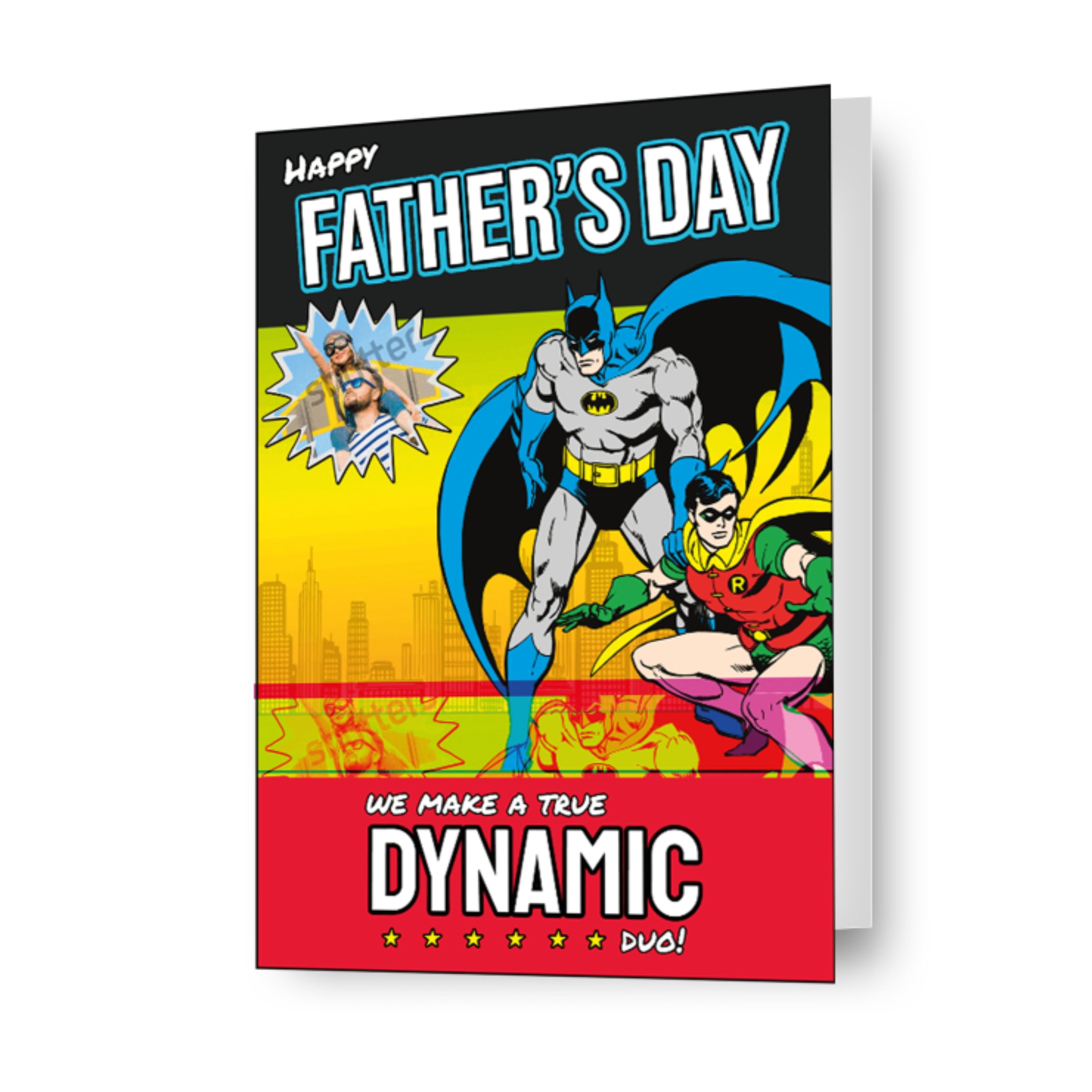 Batman Personalised 'Dynamic' Father's Day Photo Card – Danilo Promotions