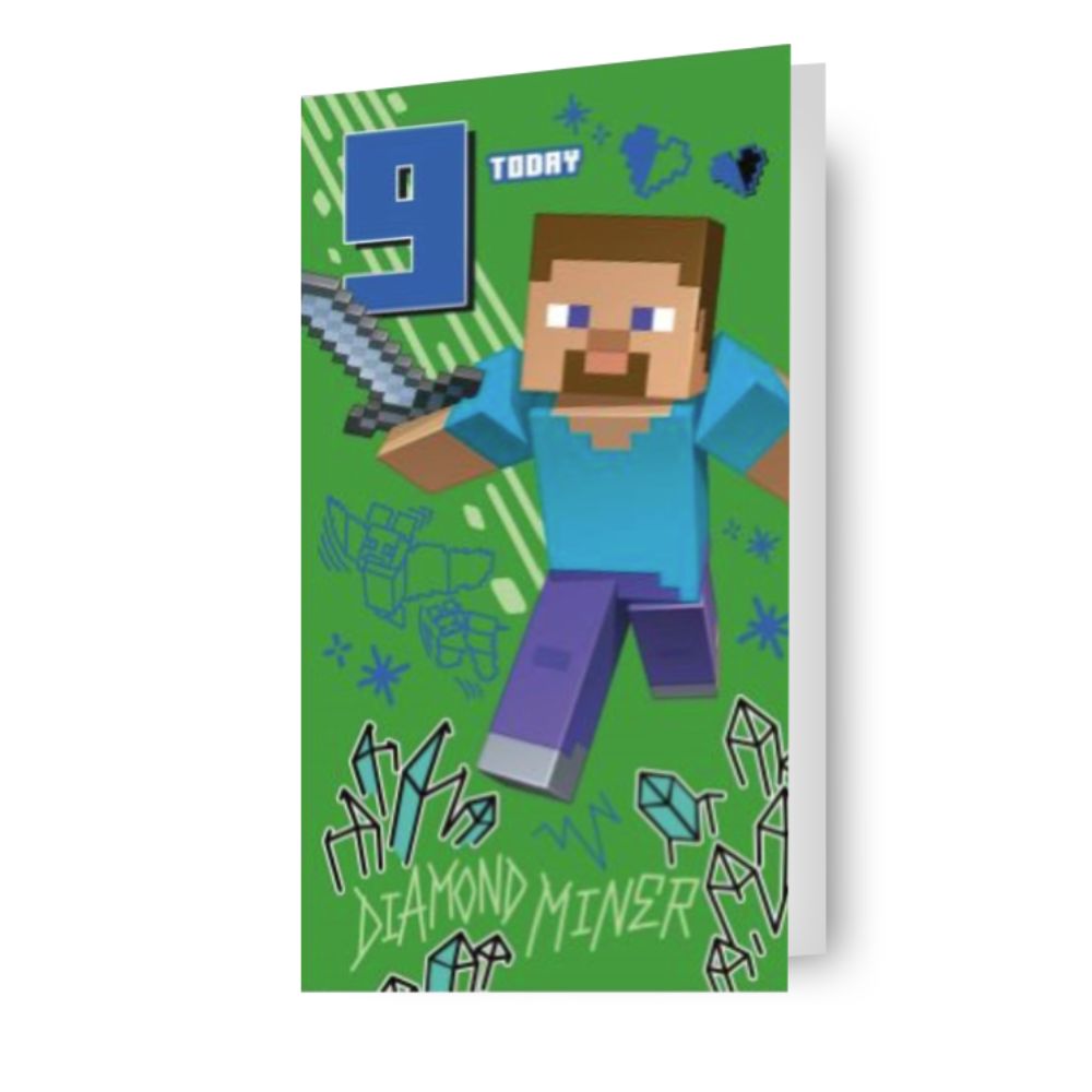 Minecraft Age 9 Birthday Card – Danilo Promotions