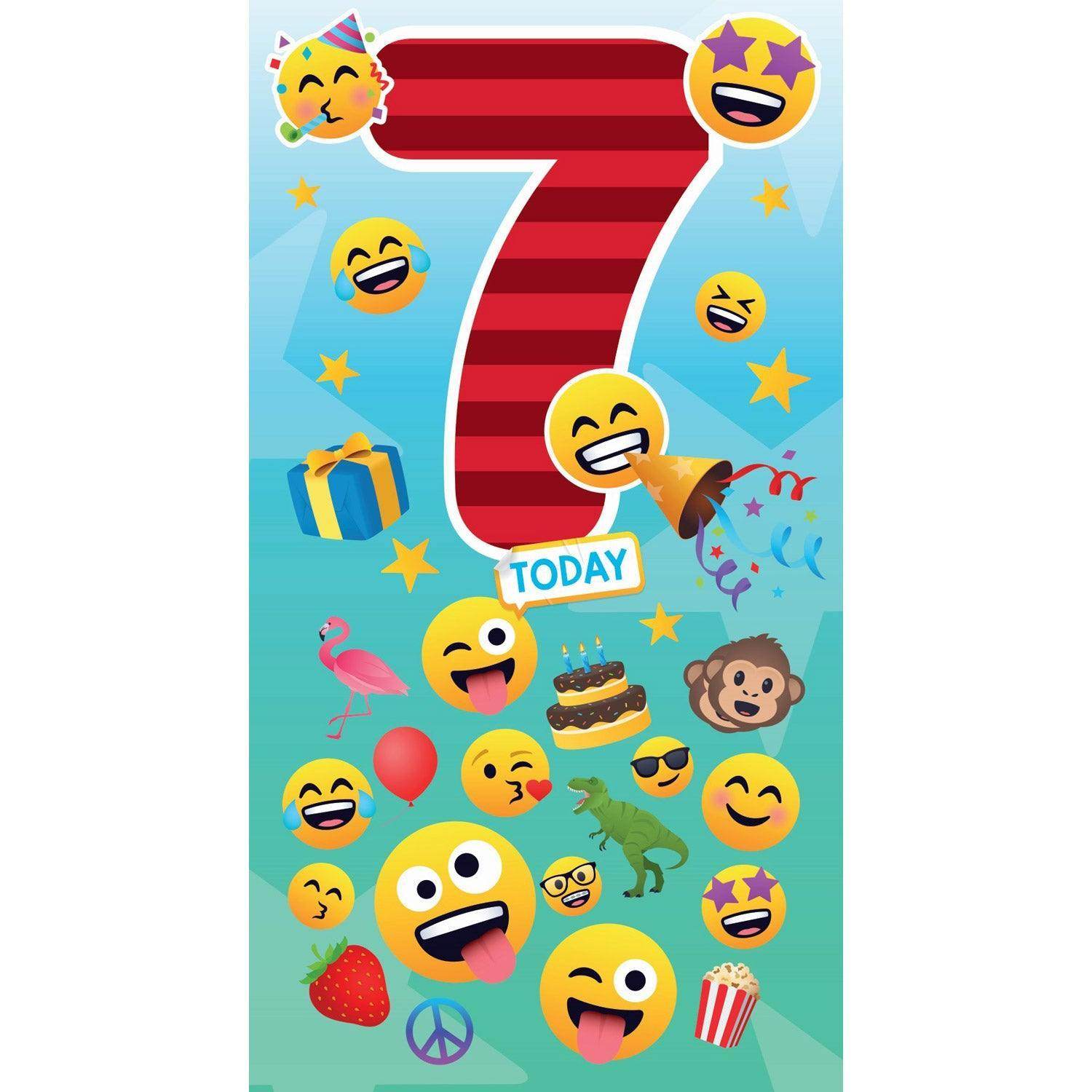 JoyPixels Official 7 Year Old Birthday Card – Danilo Promotions