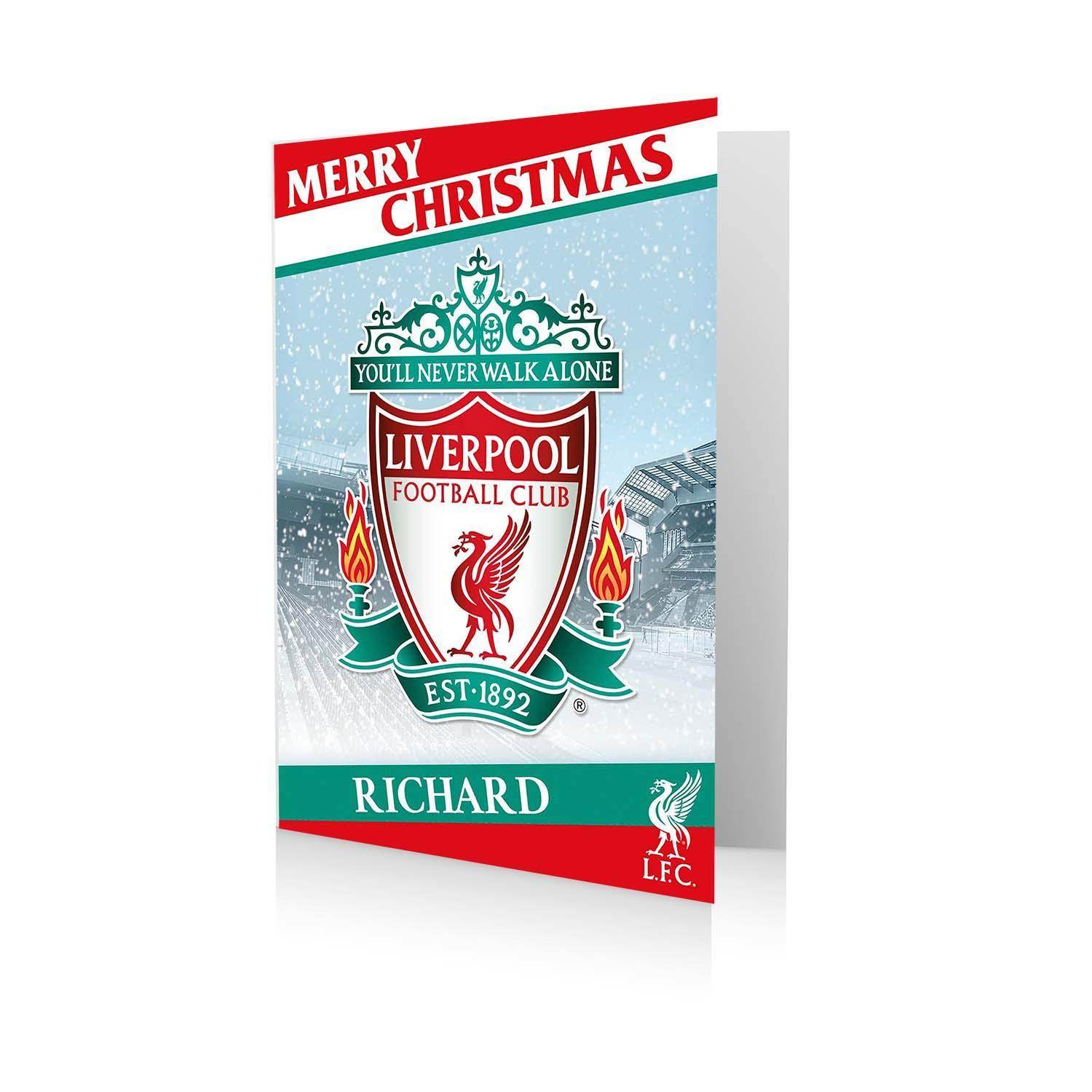 Personalised Liverpool FC Crest Christmas Card- Any Name – Danilo ...