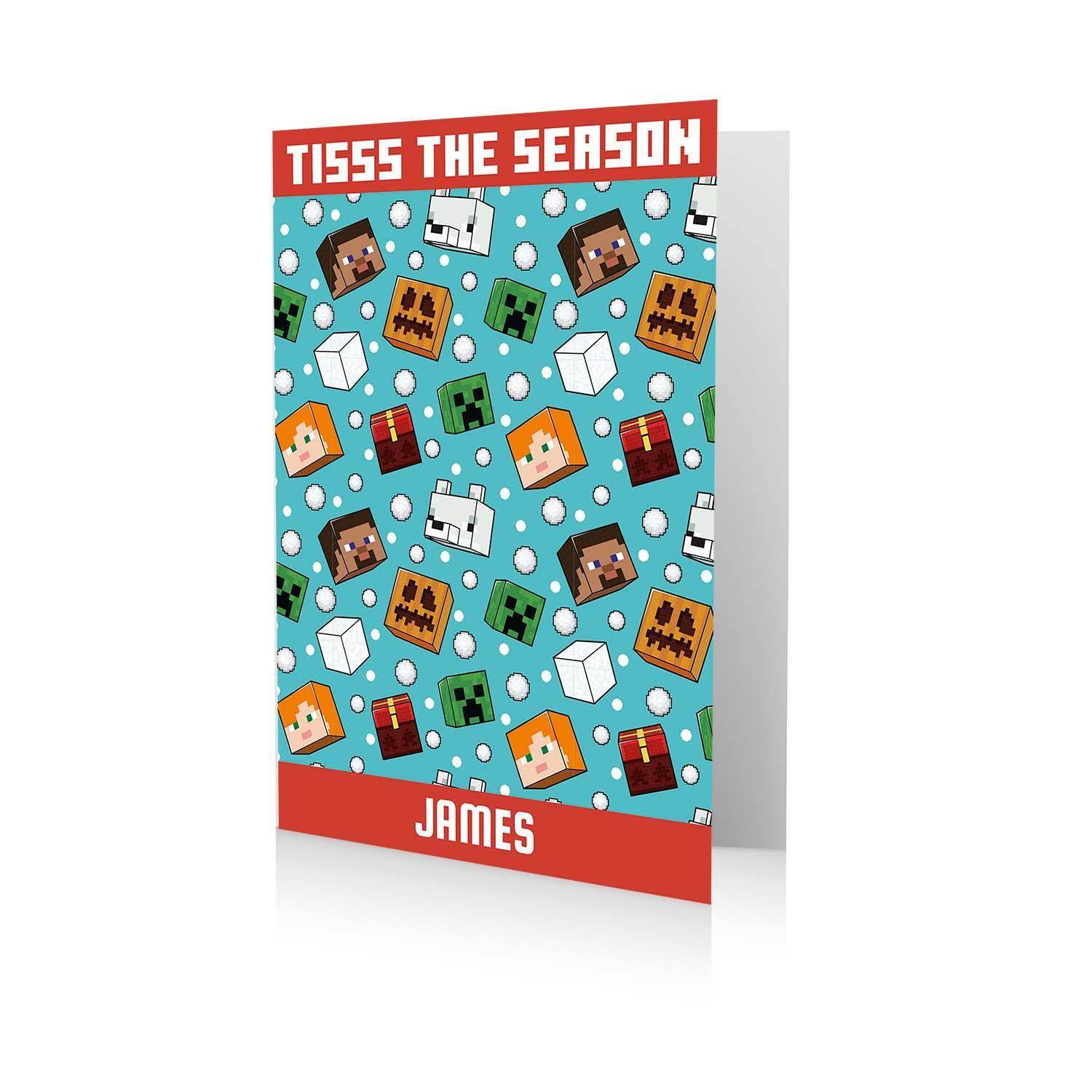 Personalised Minecraft Character Icon Christmas Card- Any Name – Danilo ...
