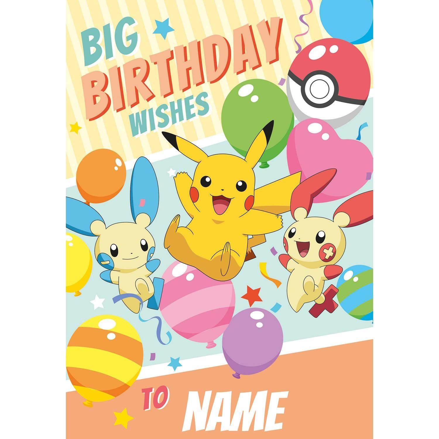 Pokémon Personalised Birthday Card – Danilo Promotions