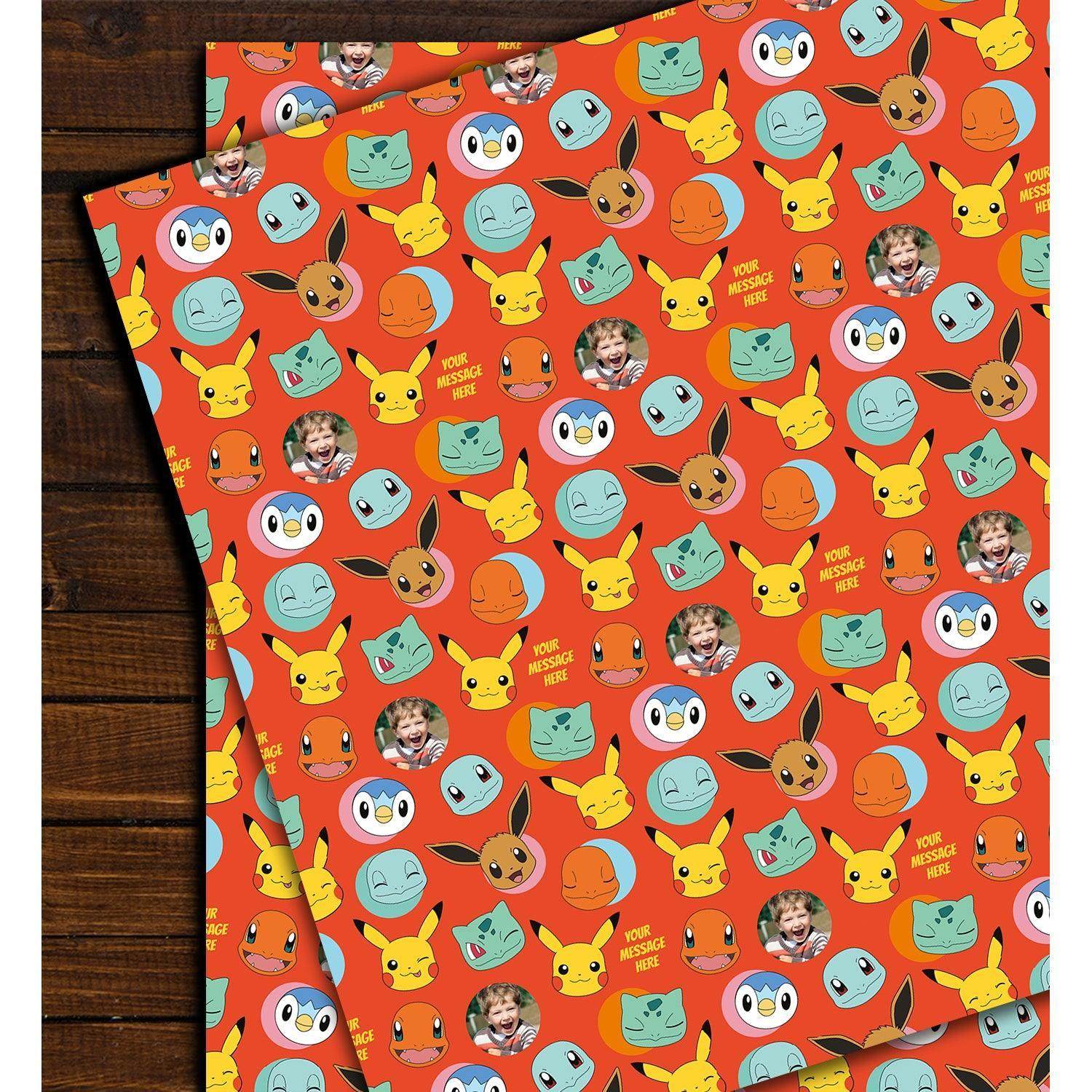Pokémon Birthday Personalised Wrapping Paper – Danilo Promotions