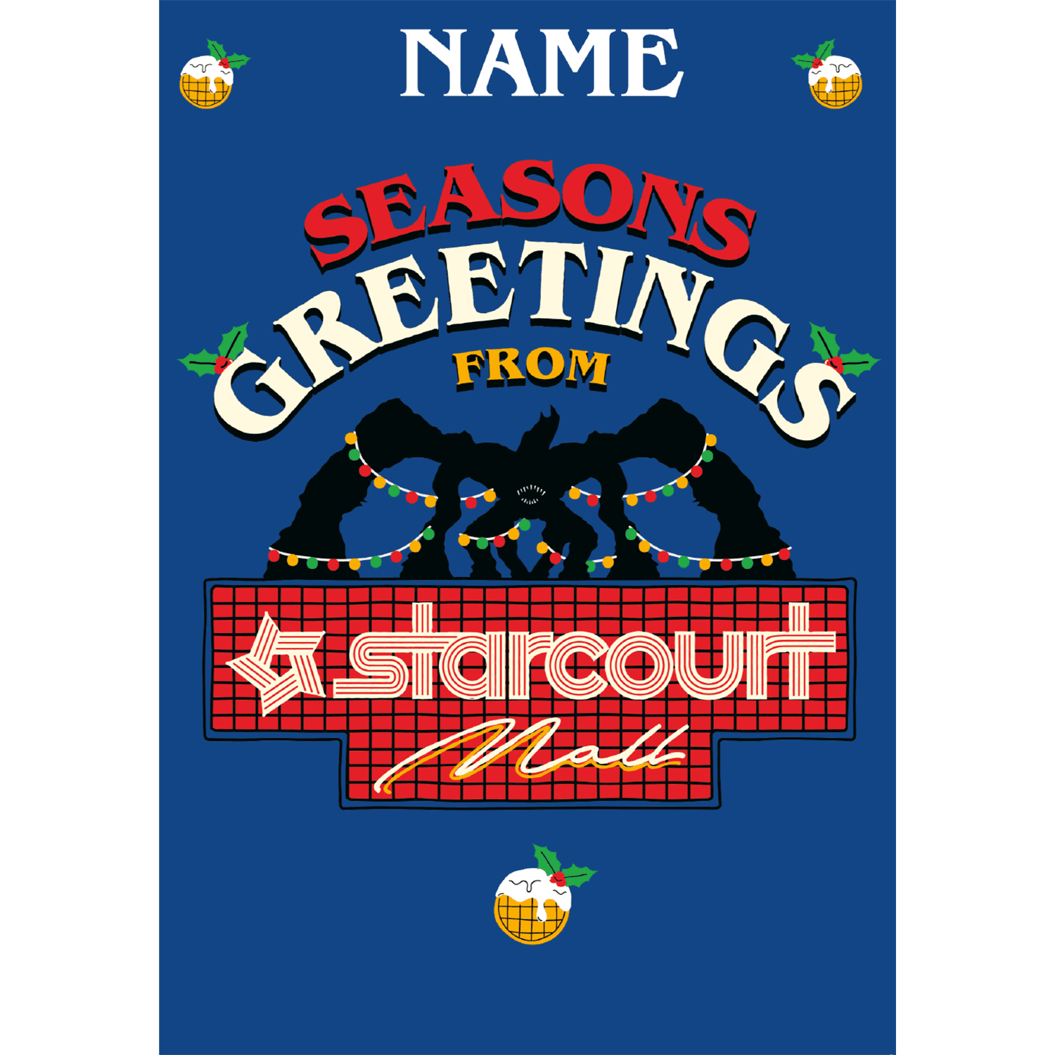 Stranger Things Personalised Christmas Card – Danilo Promotions