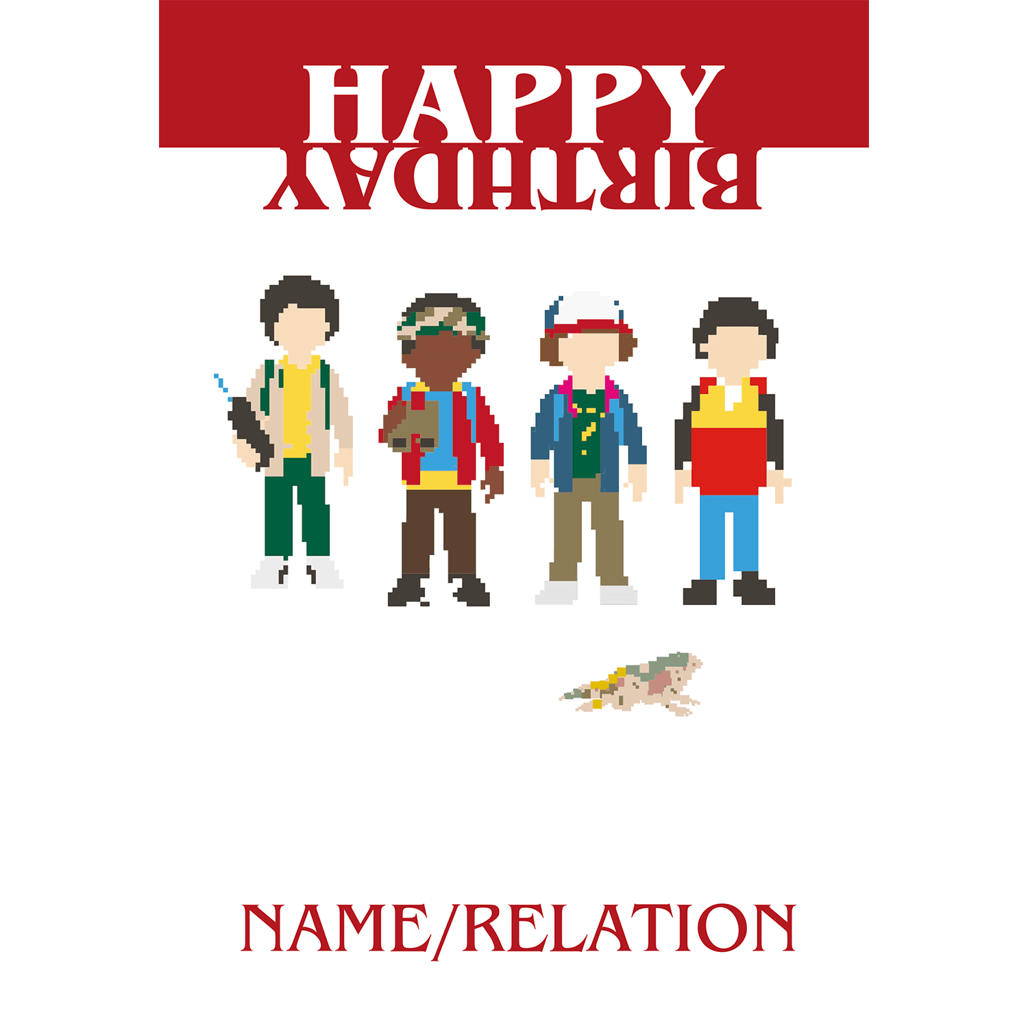 Stranger Things Personalised Birthday Card – Danilo Promotions