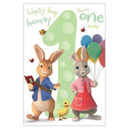 Peter Rabbit Age 1 Birthday Card – Danilo Promotions